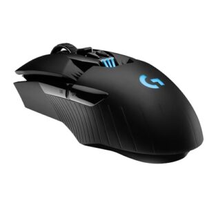 logitech g903 lightspeed wireless gaming mouse, hero 16k sensor, 16000 dpi, rgb, lightweight, programmable buttons, 140-hour battery life, rechargeable, ambidextrous, pc/mac, black