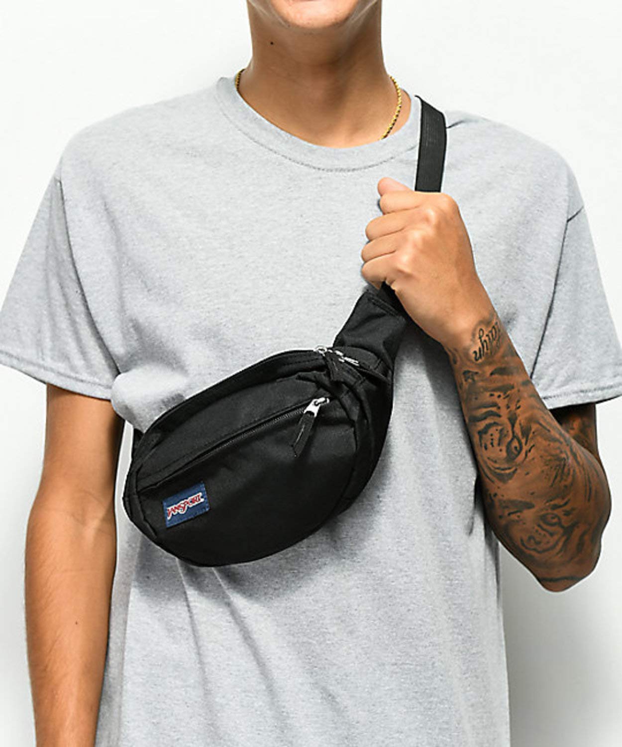 JanSport, Fifth Ave Fanny Pack, O.S. (A Black (Noir))