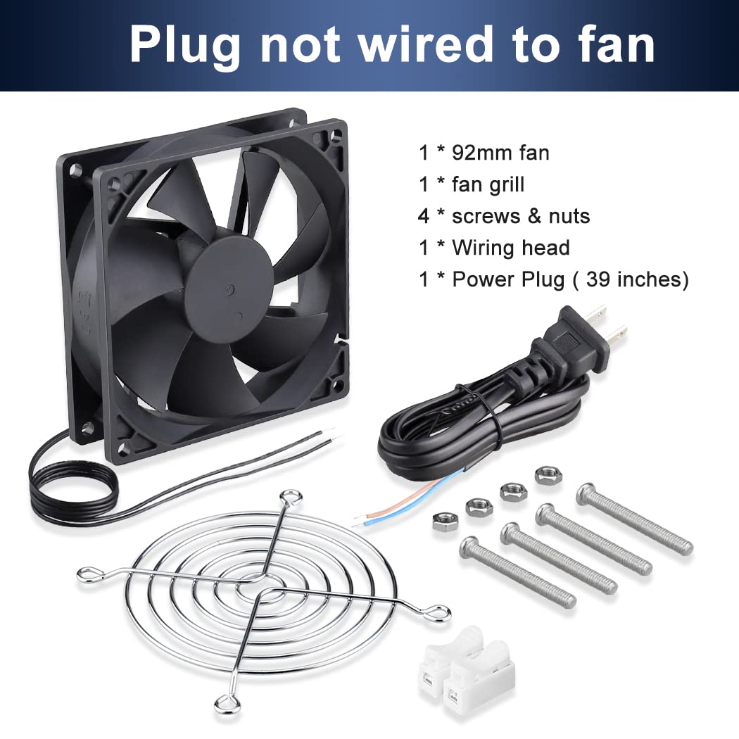 Wathai EC 90mm x 25mm Ball AC Axial Cooling Fan 110V 115V 120V 220V 240V Industrial Case Fan