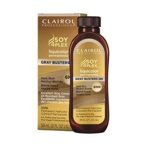 clairol professional permanent liquicolor for blonde hair color, 6nn dark neutral blonde, 2 oz