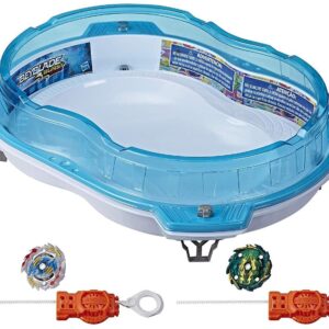 Hasbro Beyblade Burst Rise Hypersphere Vertical Drop Battle Set - Complete Set with Beystadium, 2 Battling Top Toys & 2 Launchers, Ages 8 & Up