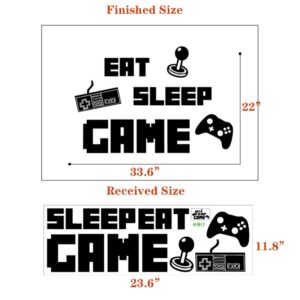 Game Room Wall Stickers Murals Gamer Wall Decals Poster for Children Boys Kids Men Video Game Room Decor Playroom Bedroom Decoration