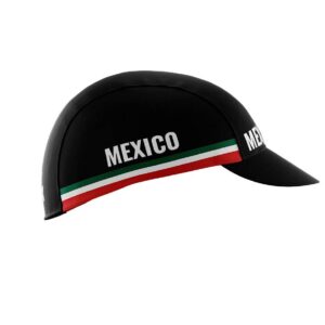 Mexico Black Code Bike Cycling Cap Road MTB or Running