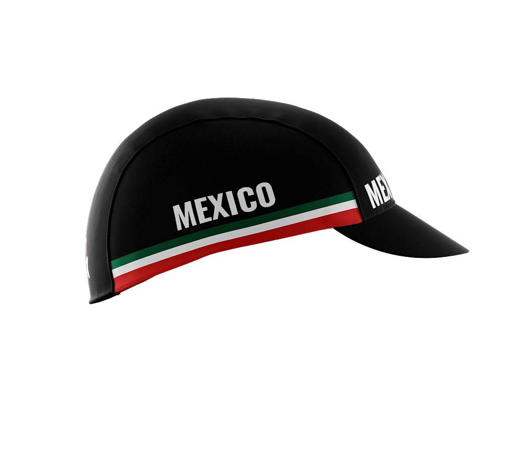 Mexico Black Code Bike Cycling Cap Road MTB or Running