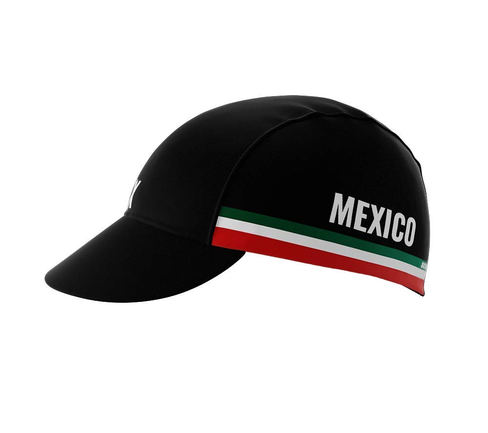 Mexico Black Code Bike Cycling Cap Road MTB or Running