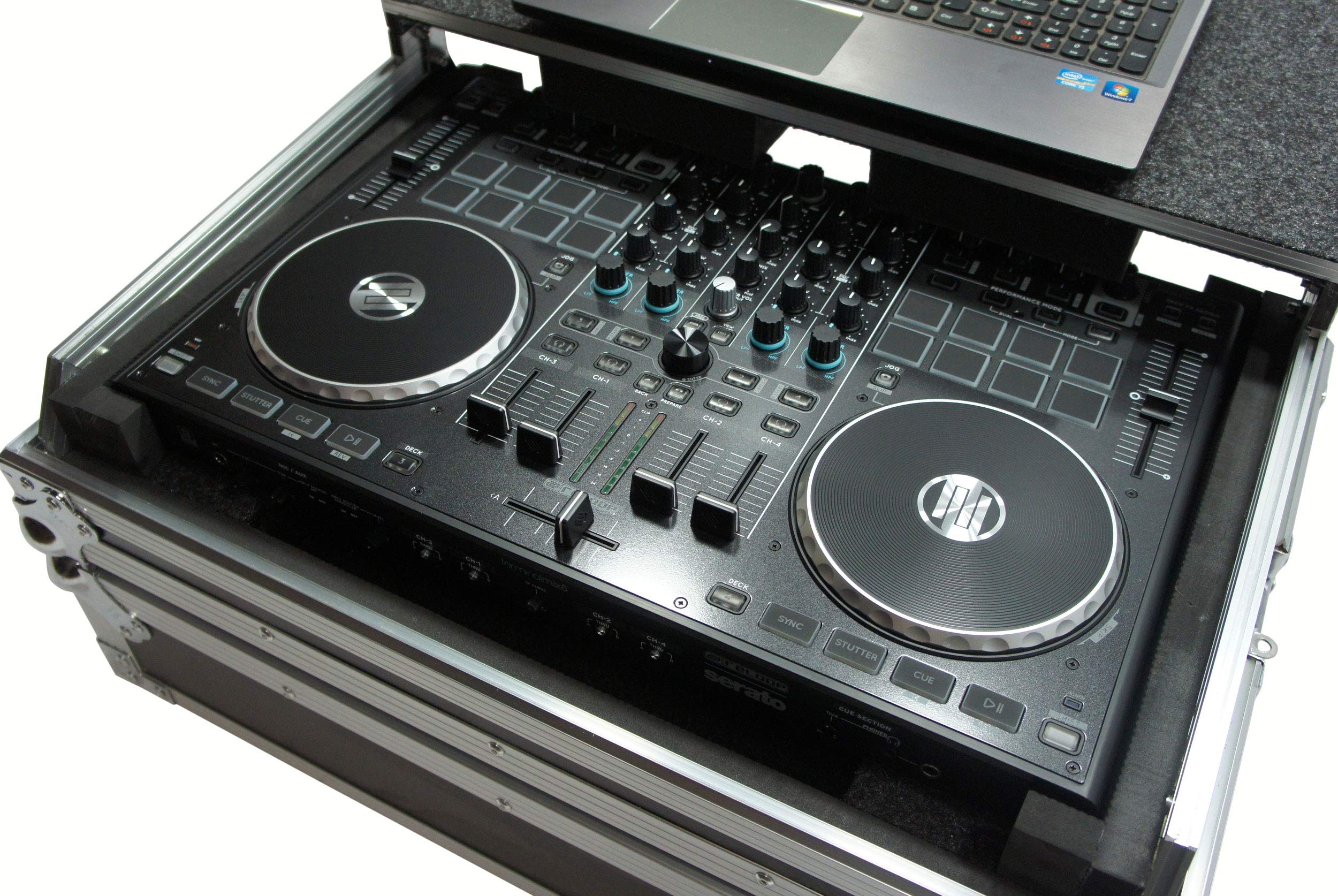 Harmony Audio HCRTMIX8LT Flight Glide Laptop Stand Custom Case Compatible with Reloop Terminal Mix 8