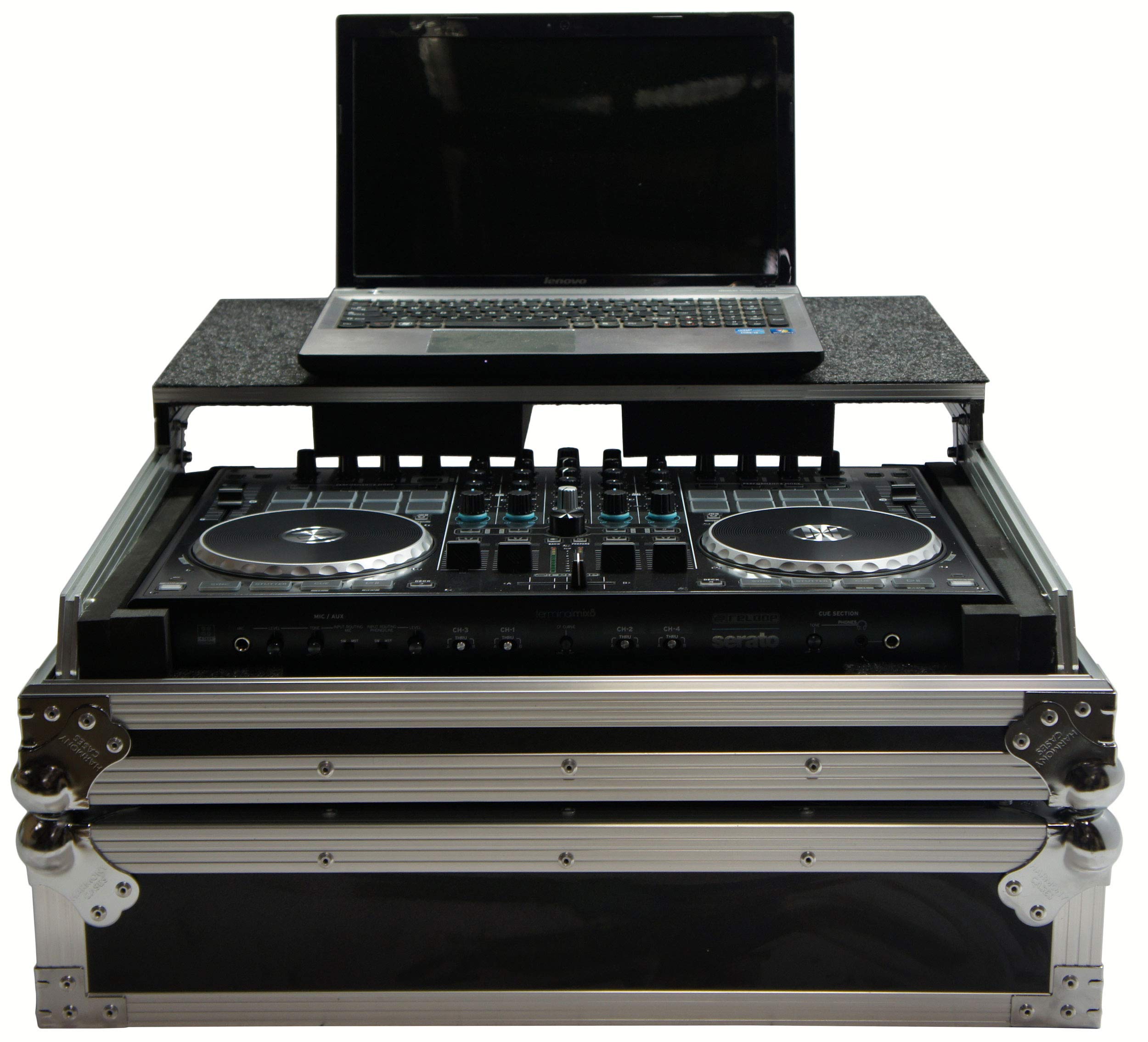 Harmony Audio HCRTMIX8LT Flight Glide Laptop Stand Custom Case Compatible with Reloop Terminal Mix 8