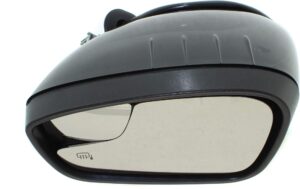 kool-vue fd270el power mirror compatible with ford fiesta 11-13 left side manual folding heated w/bsg hb/sedan paintable