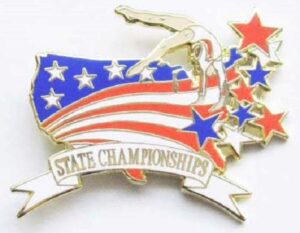 state championships usa gymnastics pin - #1508