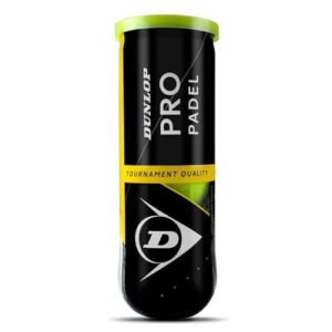 dunlop sports dunlop pro padel, 3-ball can, yellow