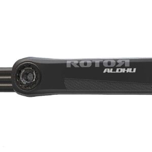 R ROTOR BIKE COMPONENTS Unisex_Adult ALDHU Kurbelarme für 24mm Achse 155mm Crank arms, Black, 24 mm