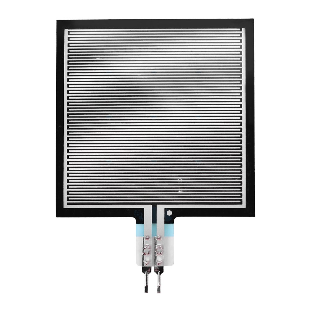 Zetiling Thin Film Pressure Sensor, Pressure Sensor Pad, Force Sensing Resistor Square RP-S40-ST High Accuracy Force Sensor for Intelligent High-end Seat