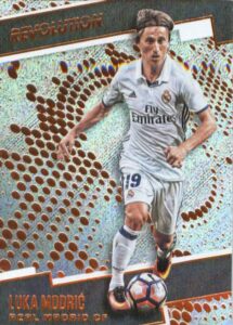 2017 panini revolution #8 luka modric real madrid cf soccer card