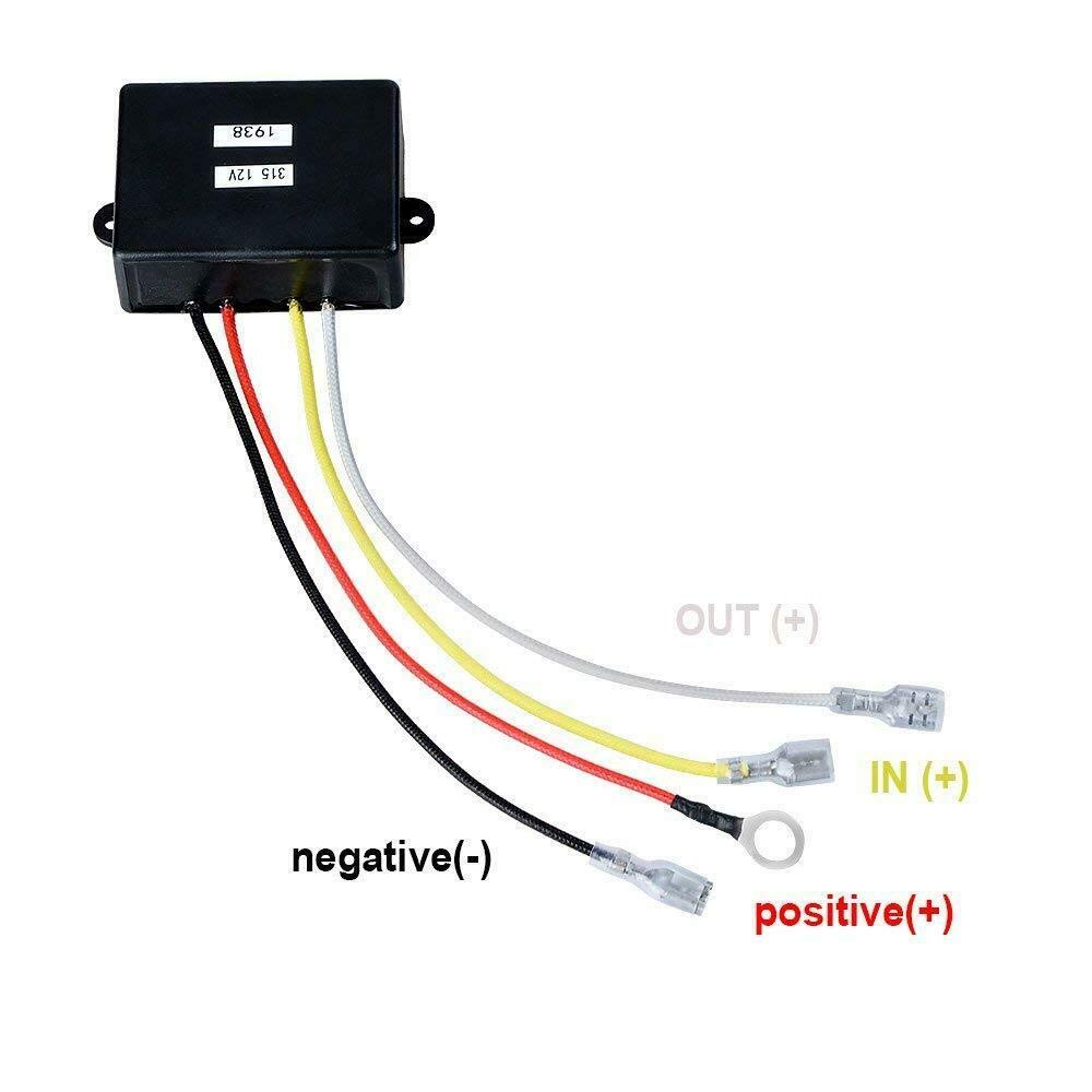 12V 500A Winch Solenoid Relay w/ 2-pk Remote Control for 6000lb to 12000lb Winch