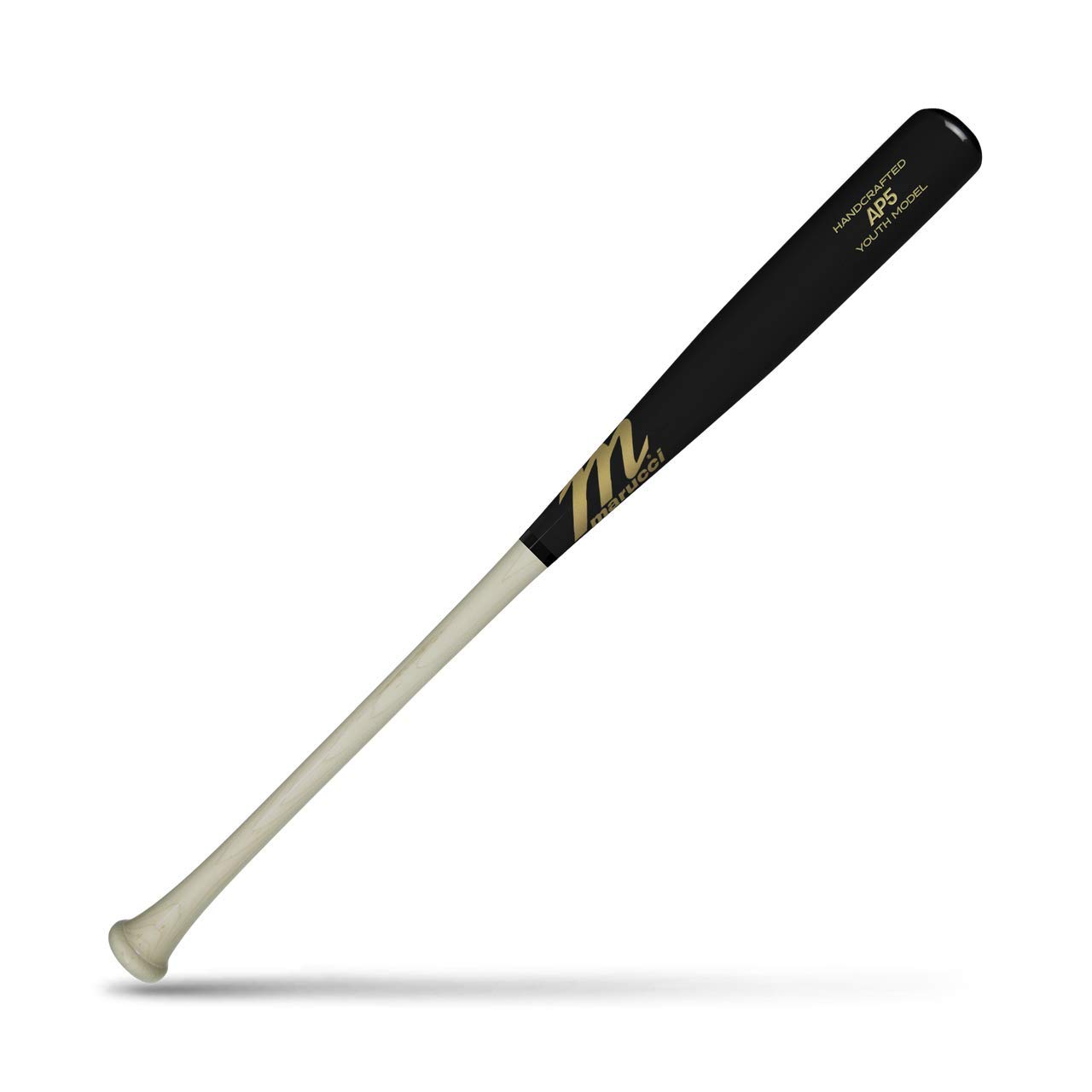 Marucci AP5 Youth Model Maple Wood Baseball Bat, Natural/Black, 31"