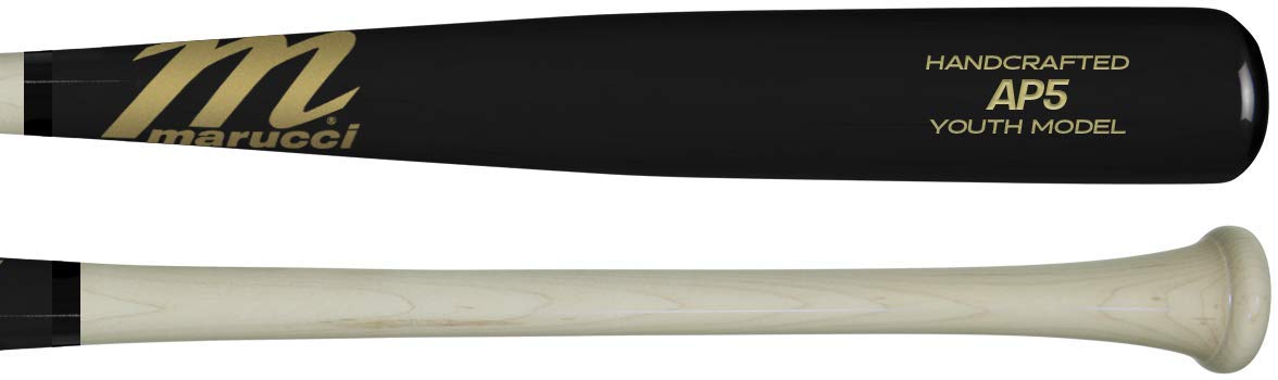 Marucci AP5 Youth Model Maple Wood Baseball Bat, Natural/Black, 31"