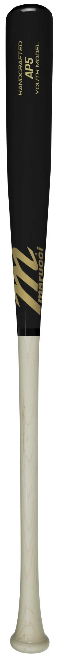 Marucci AP5 Youth Model Maple Wood Baseball Bat, Natural/Black, 31"