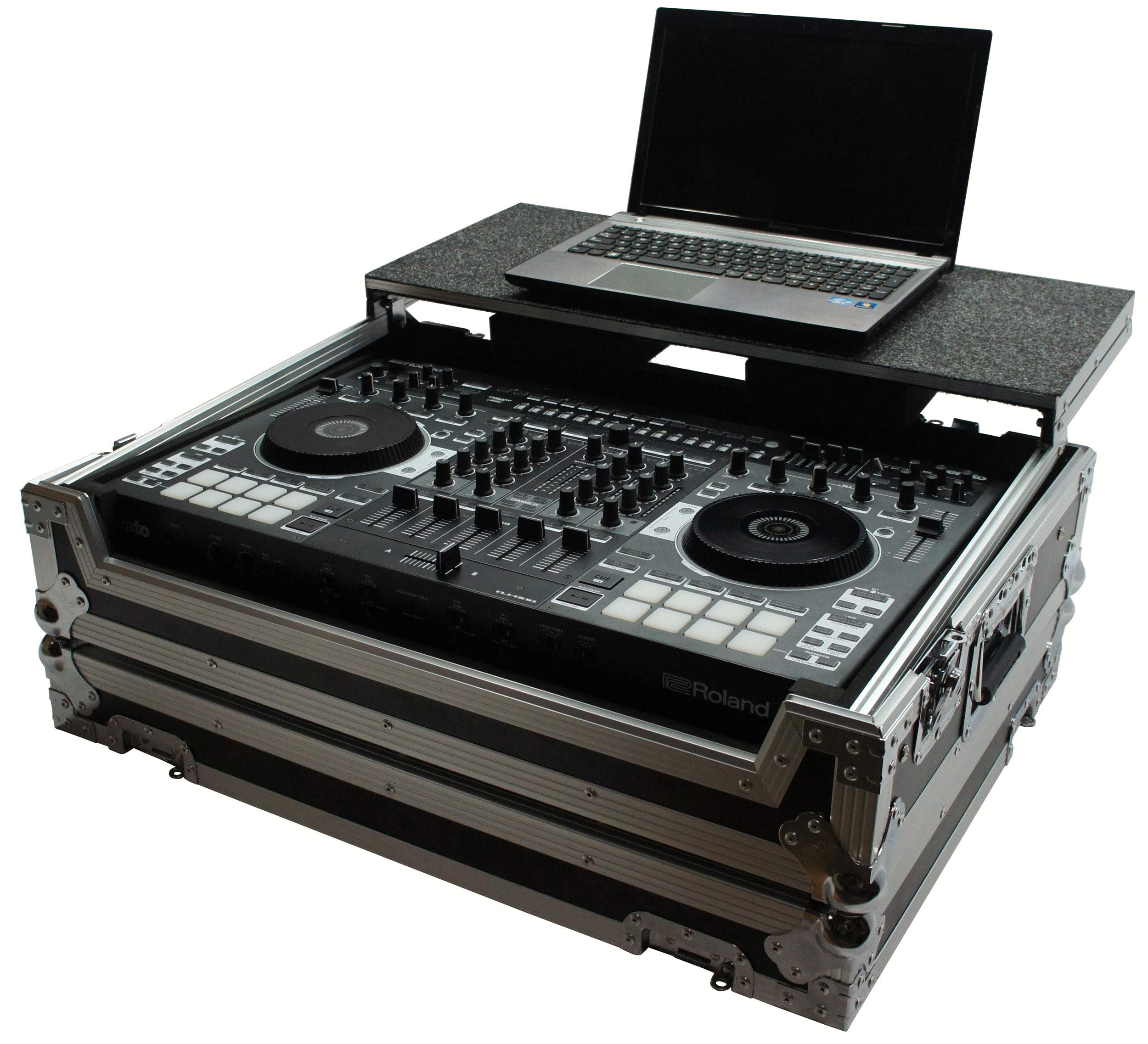 Harmony Audio HCDJ808LT Flight Glide Laptop Stand DJ Custom Case Compatible with Roland DJ-808