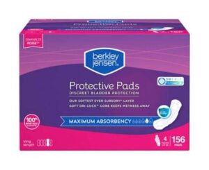 maximum absorbency long pads for women, 156 ct.q