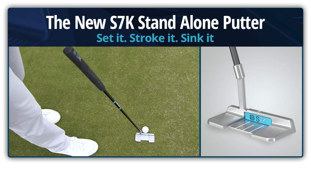 S7K Standing Putter for Men and Women –Stand Up Golf Putter for Perfect Alignment –Legal for Tournament Play –Eliminate 3-Putts (Right)