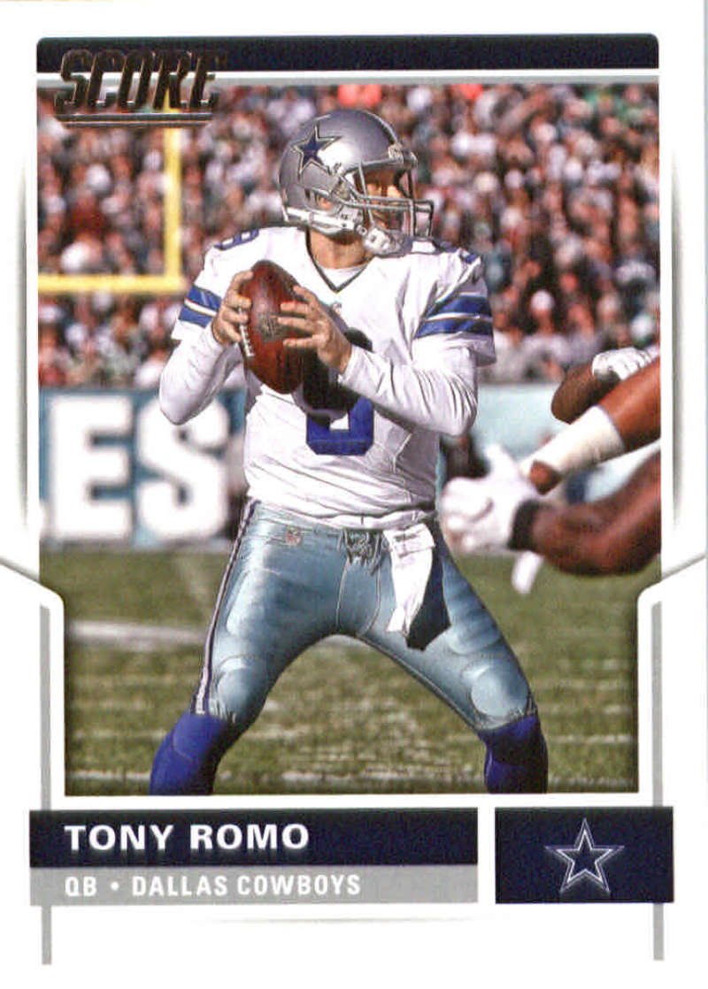 2017 Score #272 Tony Romo Dallas Cowboys Football Card