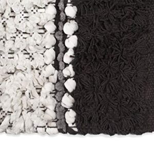 Chenille Bath Rugs Extra Soft and Absorbent, Bath Rugs for Tub Bathroom Shower Mat,Machine-Washable Durable Thick Area Rugs 20" x 32" Charcoal,Unique For Bedroom, Living Room, Kitchen,Nursery and more