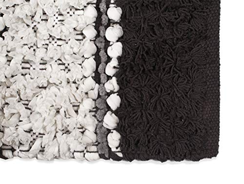 Chenille Bath Rugs Extra Soft and Absorbent, Bath Rugs for Tub Bathroom Shower Mat,Machine-Washable Durable Thick Area Rugs 20" x 32" Charcoal,Unique For Bedroom, Living Room, Kitchen,Nursery and more