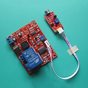 Taidacent Voice-Activated Alarm Induction Corridor 24V Sound Activated Delay Switch Sound Delay Relay Sound Sensor Module