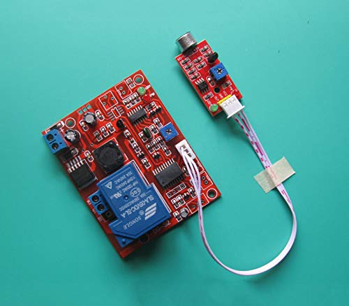 Taidacent Voice-Activated Alarm Induction Corridor 24V Sound Activated Delay Switch Sound Delay Relay Sound Sensor Module