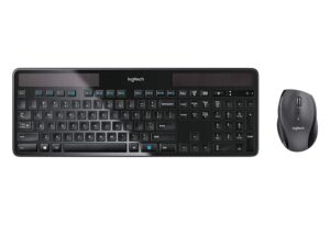 logitech k750 wireless solar keyboard black for windows solar recharging keyboard (with mouse)