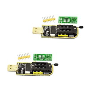 koobook 2pcs usb ch341a series programmer burner chip 24 eeprom bios writer 25 spi flash