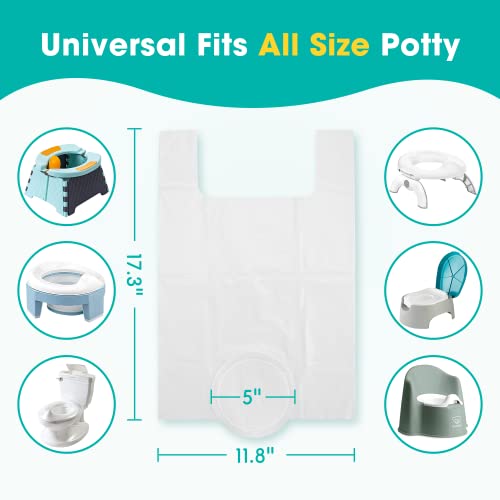 [30 Counts] Disposable Potty Liners Compatible with OXO Tot 2-in-1 Go Potty, Potty Refill Bags for Toddler Travel, Universal Potty Bags Fit Most Potty Chairs