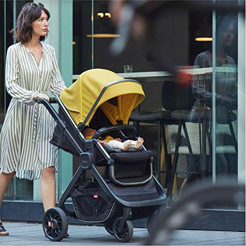 Diono Quantum2 3-in-1 Multi-Mode Stroller for Baby, Infant, Toddler Stroller, Car Seat Compatible, Adaptors Included, Compact Fold, XL Storage Basket, Orange Facet