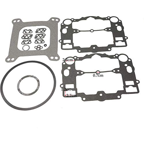 Carburetor Rebuild Kit for Edelbrock 1405 1406 1407 1408 1409 1410 1411 (With Bowl Cover Gasket)