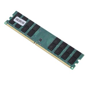 Memory RAM DDR2 4GB, 4GB Large Capacity DDR2 800Mhz Memory Module,Designed for AMD,Adopting 240Pin to Achieve High Anti-Interference and Antistatic Properties,Plug and Play