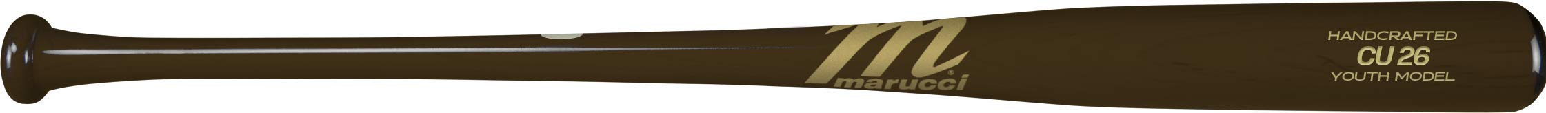 Marucci CU26 Youth Model Maple Wood Baseball Bat, Chocolate, 31"