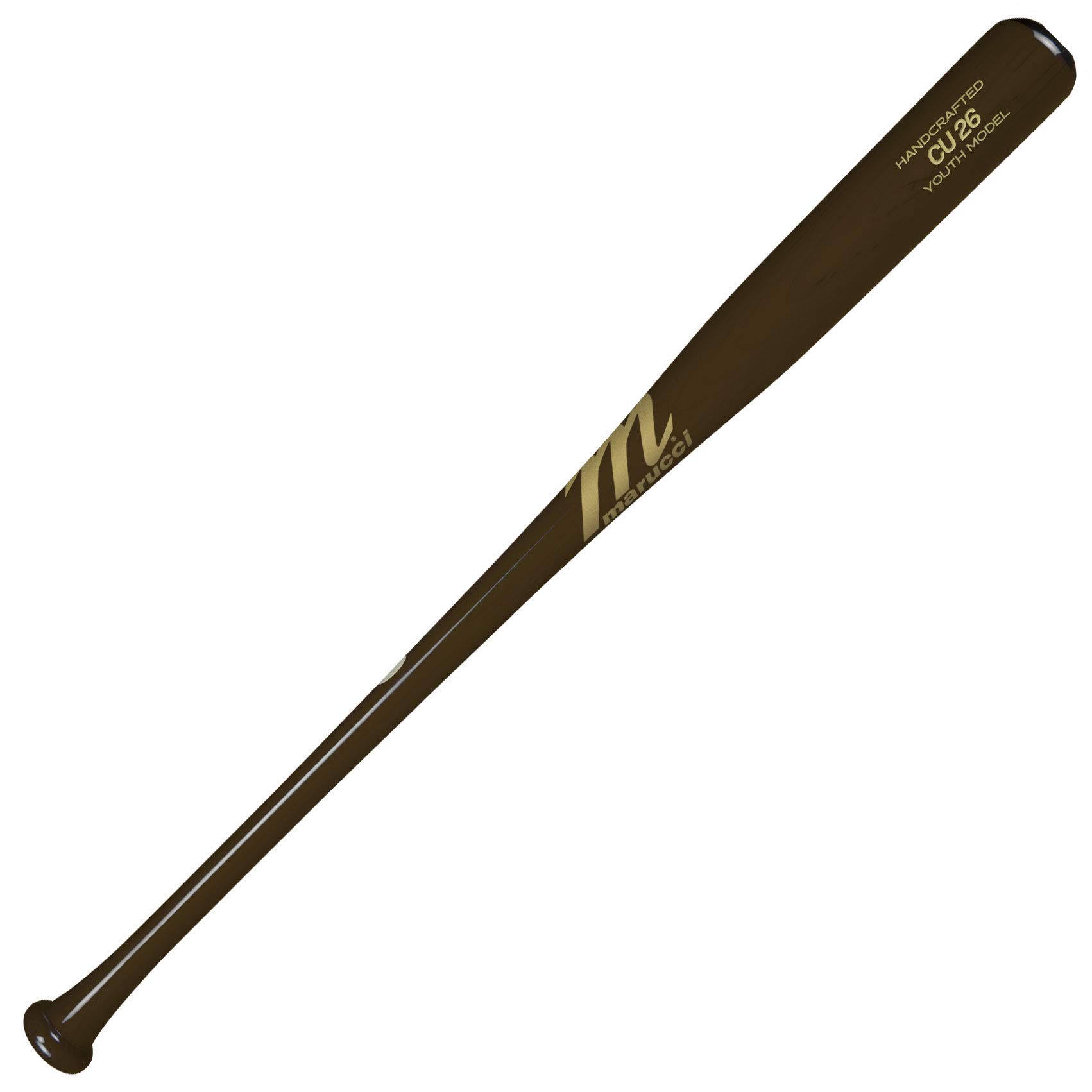 Marucci CU26 Youth Model Maple Wood Baseball Bat, Chocolate, 31"