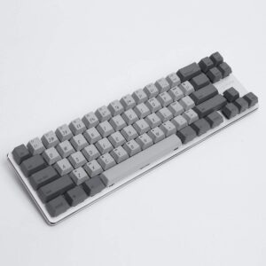 Qisan Holiday Sale 30% Discount Off Mechanical Keyboard Gaming Keyboard Kailh Blue Switch Wired Backlit PBT Keycaps Mini Design (60%) 68 Keys Keyboard Magicforce (Gray Combo)