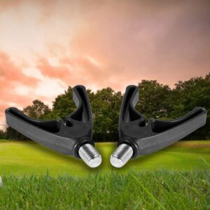 Fishing Rod,2pcs Black Fishing Rod Rest Holder U-Shape Grips Rest Head Tackle Tools for Carp Fishing