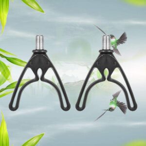 Fishing Rod,2pcs Black Fishing Rod Rest Holder U-Shape Grips Rest Head Tackle Tools for Carp Fishing