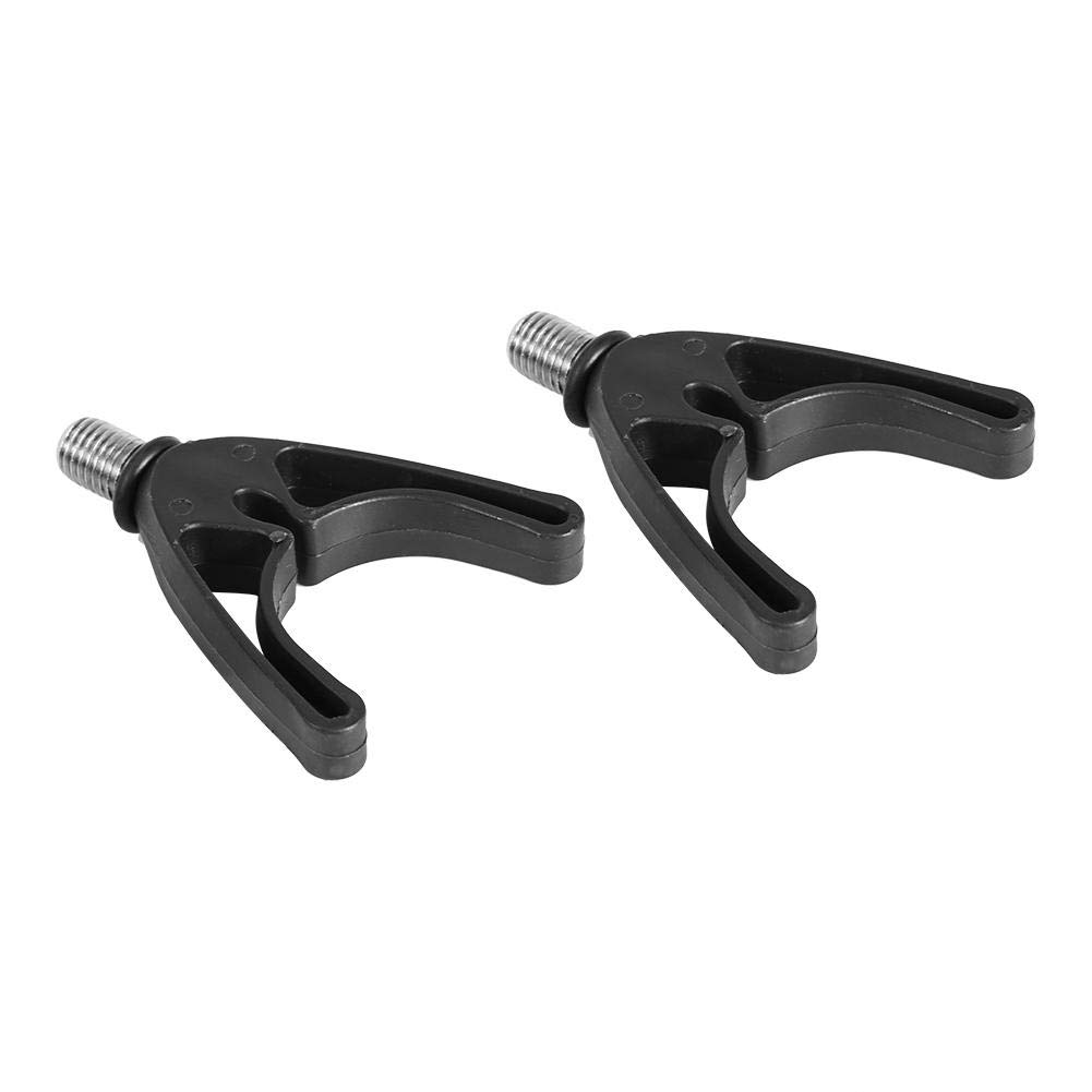 Fishing Rod,2pcs Black Fishing Rod Rest Holder U-Shape Grips Rest Head Tackle Tools for Carp Fishing