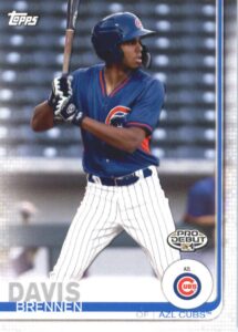 2019 topps pro debut #164 brennen davis azl cubs baseball card