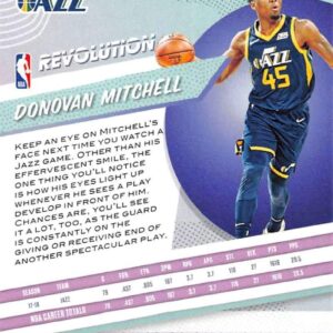 2018-19 Panini Revolution #39 Donovan Mitchell Utah Jazz Basketball Card