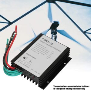 12V 300W Wind Controller, IP67 Waterproof Wind Turbine Generator Regulator, Control Wind Turbines to The Battery Automatically