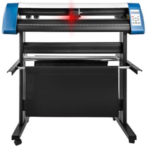 VEVOR Vinyl Cutter 34 Inch Vinyl Cutter Machine Semi-Automatic DIY Vinyl Printer Cutter Machine Manual Positioning Sign Cutting with Floor Stand Signmaster Software