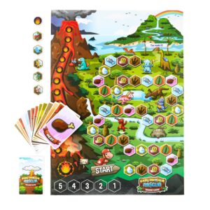 JH5 Baby Dinosaur Rescue! Cooperative Dinosaur Race Board Game for Kids Ages 4+ Easy to Learn and Great for Family Game Night