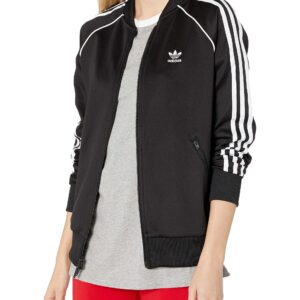 adidas Originals Women's Super Women Track Top, Black/White, 2XS