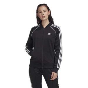 adidas Originals Women's Super Women Track Top, Black/White, 2XS