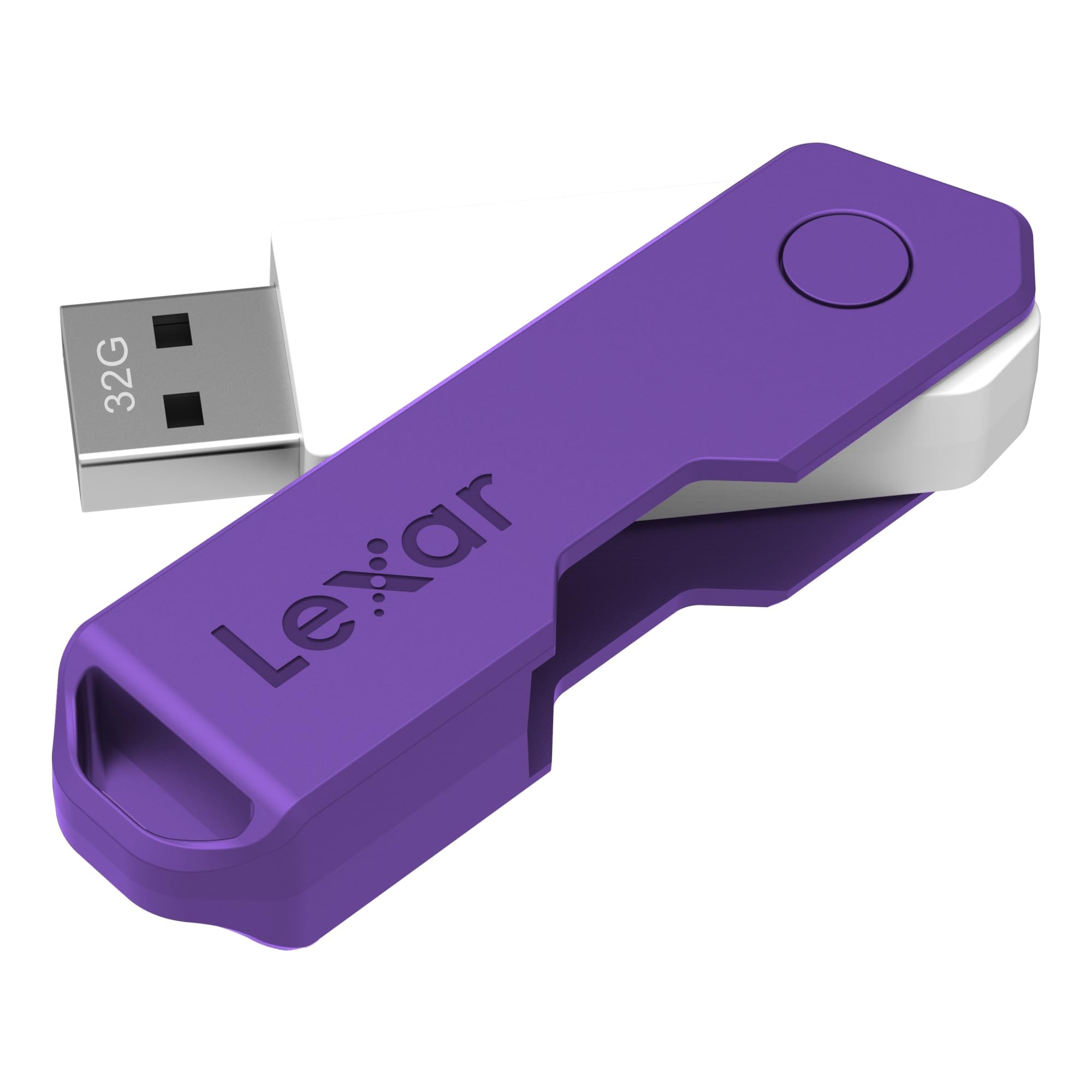 Lexar JumpDrive TwistTurn2 USB 2.0 Flash Drive, 64GB, Assorted Colors, LJDTT2-64GABOD20