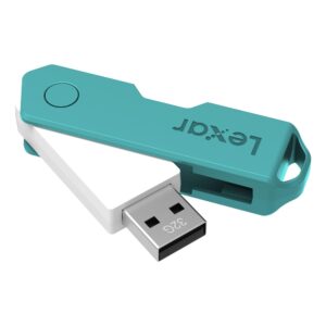 Lexar JumpDrive TwistTurn2 USB 2.0 Flash Drive, 64GB, Assorted Colors, LJDTT2-64GABOD20